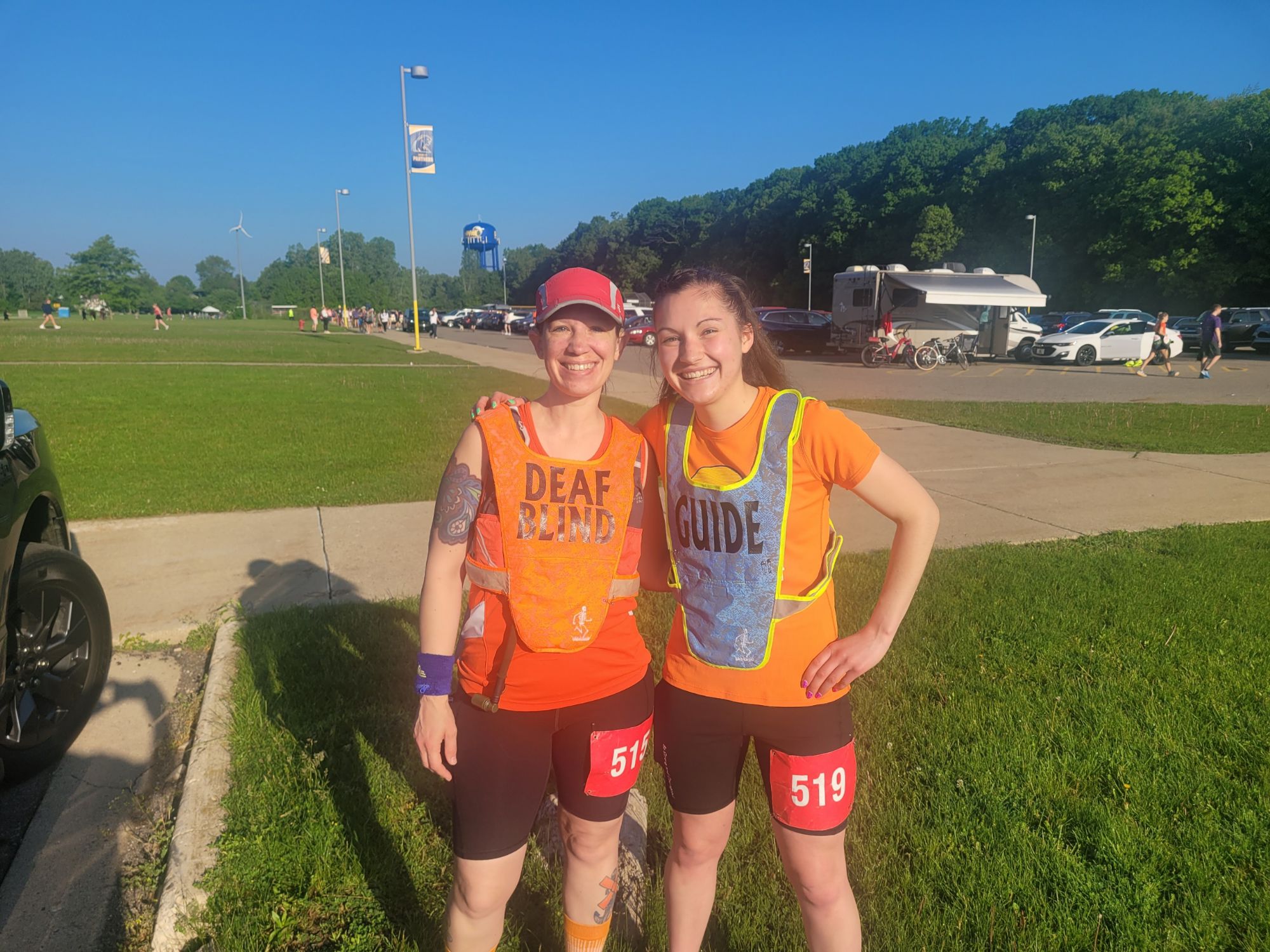 Running with Guides | Little M.S. Runner